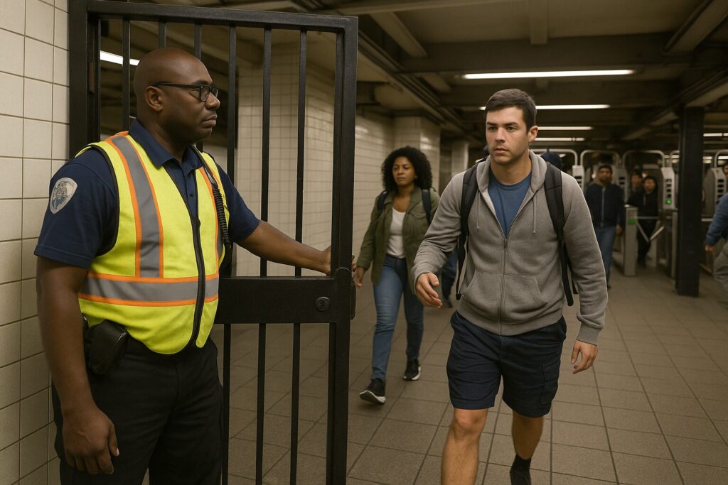 Private Subway Guards Accused of Aiding Fare Evaders